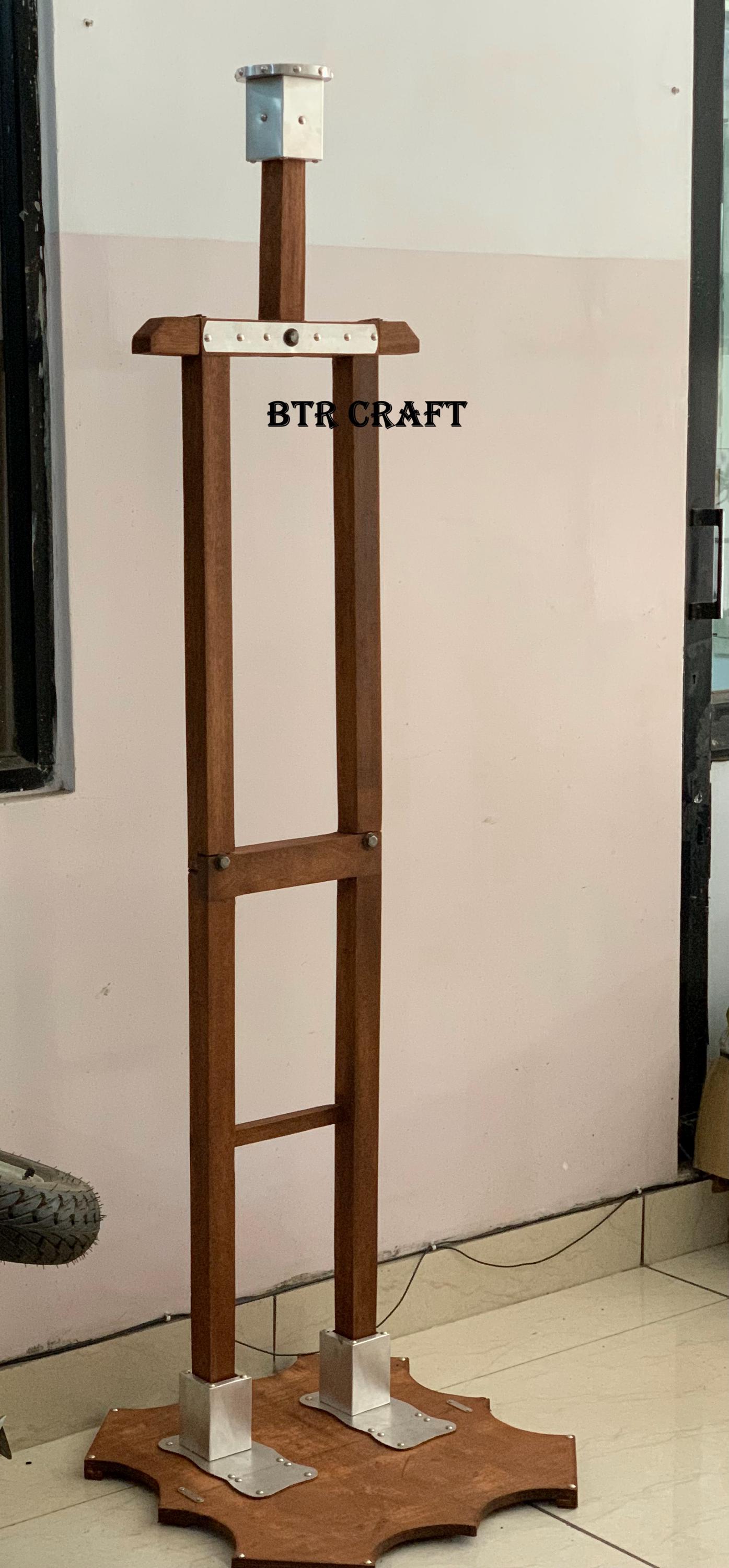 Medieval Brown Heavy Full Suit of Armor Display Stand Brown Wooden - Etsy