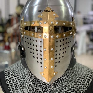 Medieval Bascinet Griffon Helmet: 18 Gauge Steel, LARP Cosplay Armor - Etsy