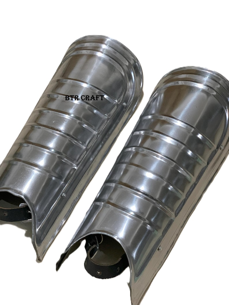 Medieval Knight LARP Leg Greaves Armor Steel Leg Guard Cosplay ...