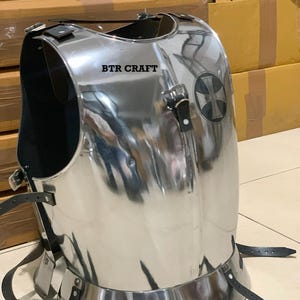 Medieval Knight French Cuirass Steel Breastplate Chestplate Armor LARP ...