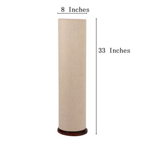 Wooden Base Floor Lamp| Cylinder Shape Corner Decorative Floor Lamp ...