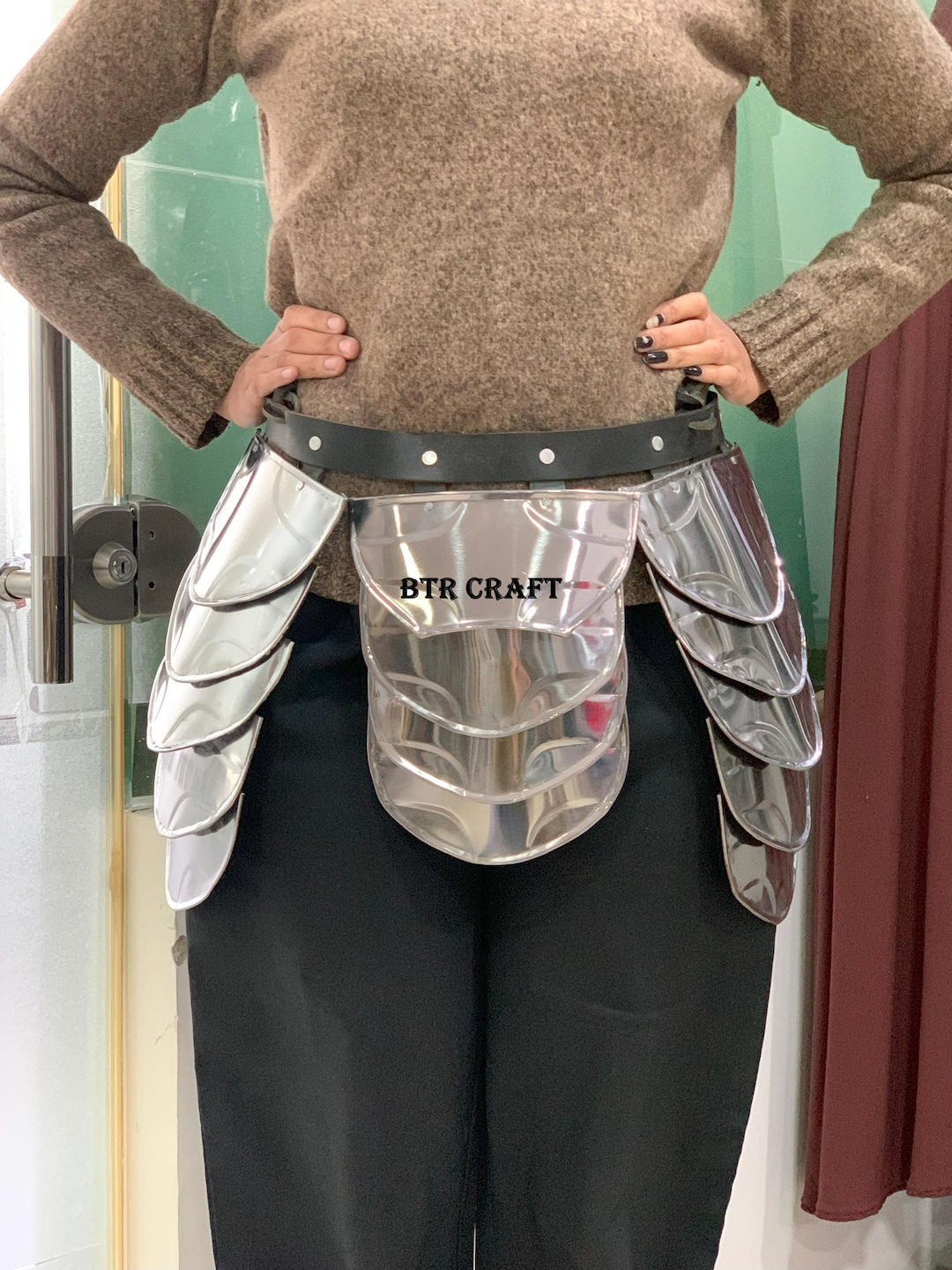 Medieval Plain Gothic Steel Tasset Armor Belt - LARP SCA Cosplay ...