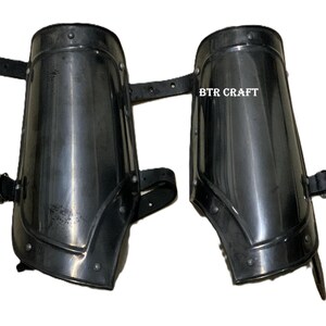 Medieval Viking LARP Steel Arm Bracers Halloween Knight Steel Arm Guard ...