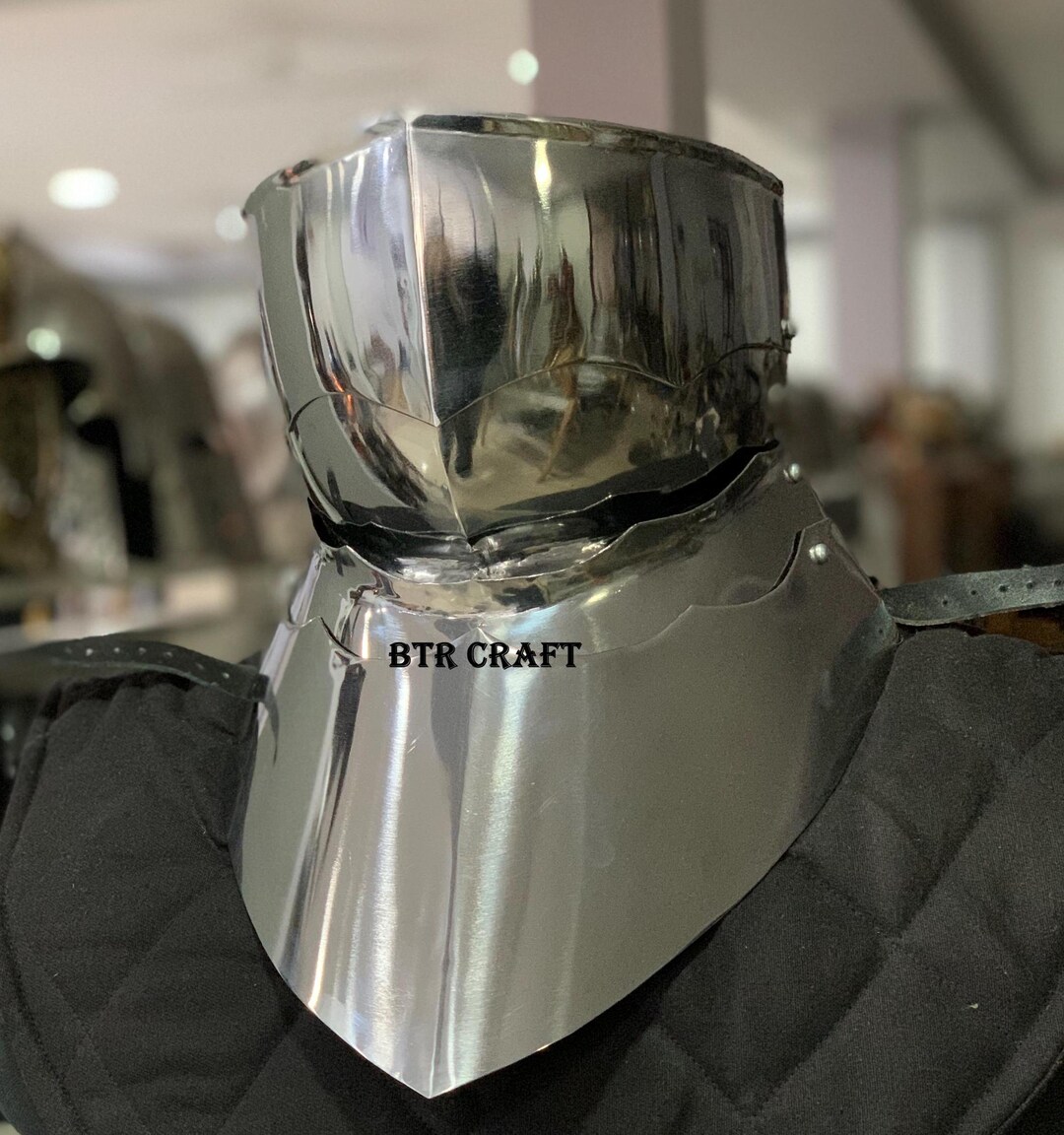 Medieval Neck Gorget With Bevor Cosplay Armor Larping & Role Play ...