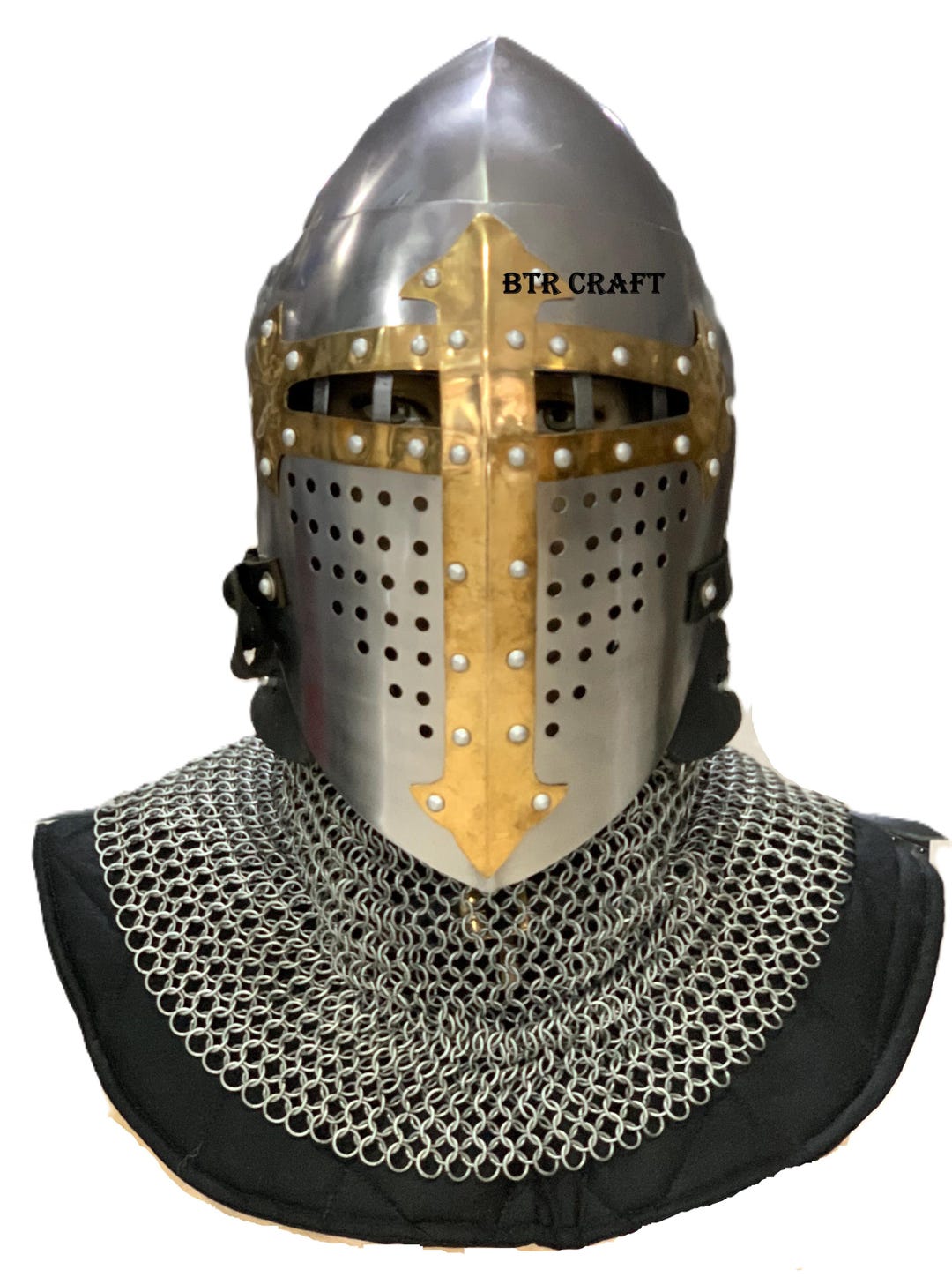 Medieval Bascinet Griffon Helmet: 18 Gauge Steel, LARP Cosplay Armor - Etsy