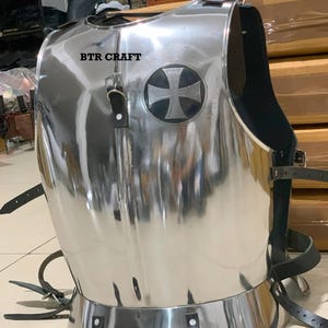 Medieval Knight French Cuirass Steel Breastplate Chestplate Armor LARP ...
