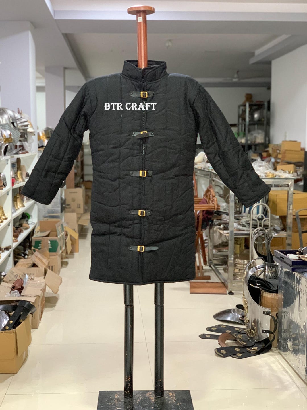 Medieval Viking Cotton Gambeson Middle Ages Coat, Quilted Fantasy Armor ...