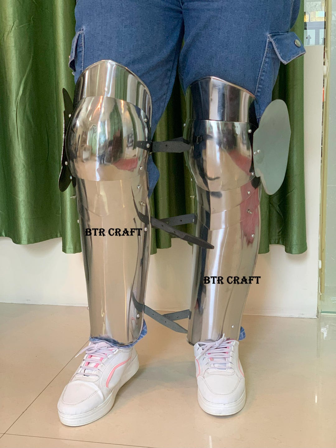 Medieval LARP Articulated Leg Guard Armor Greaves Cosplay Fantasy ...