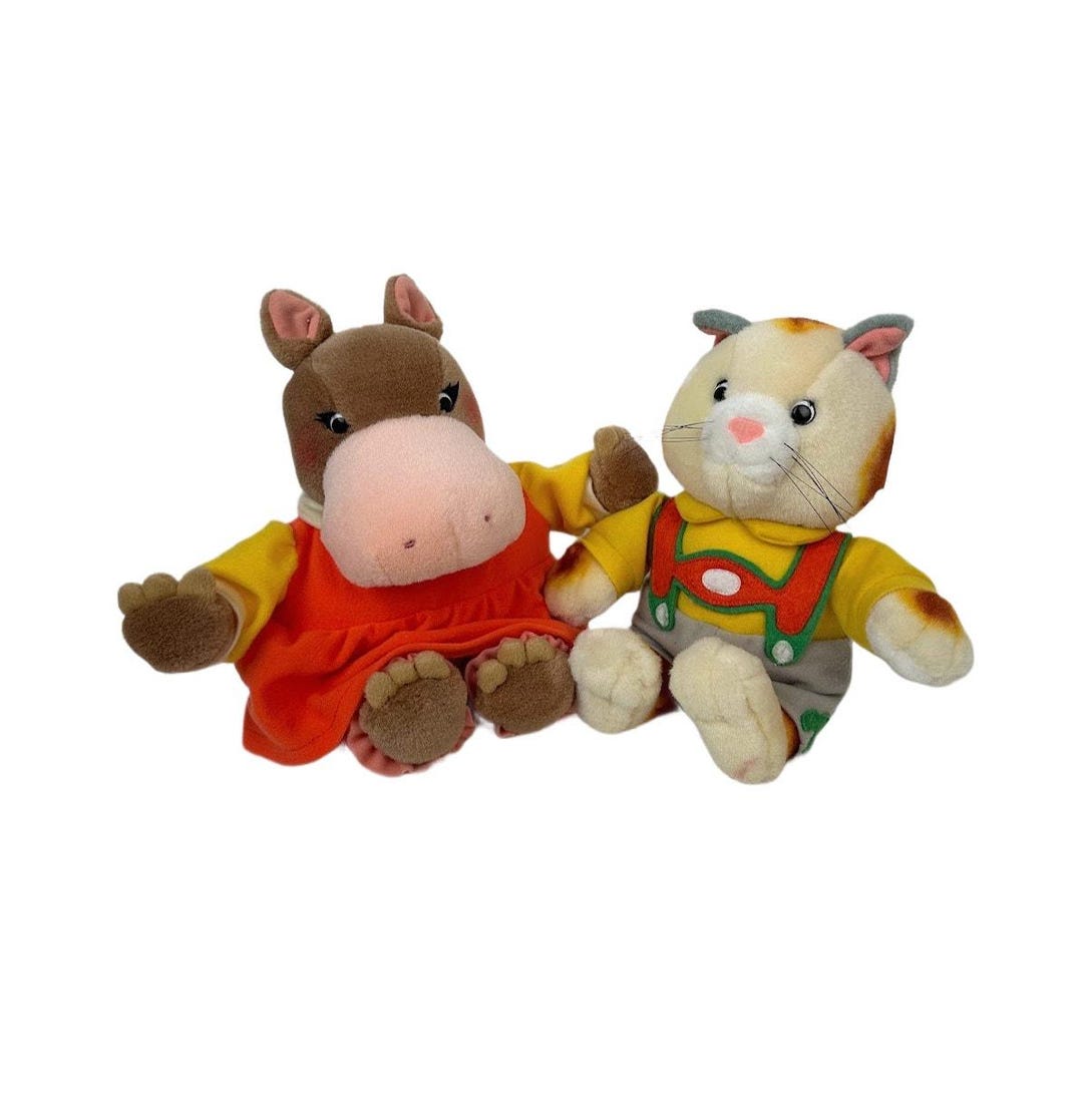 Vintage Huckle Cat & Hilda Hippo Plushes From the Busy World of Richard ...