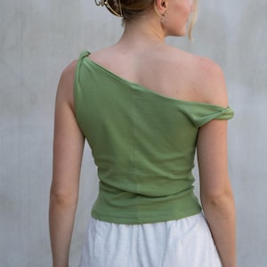 Asymmetric One-shoulder Top With a Twist Sleeveless - JULE- PDF Sewing ...