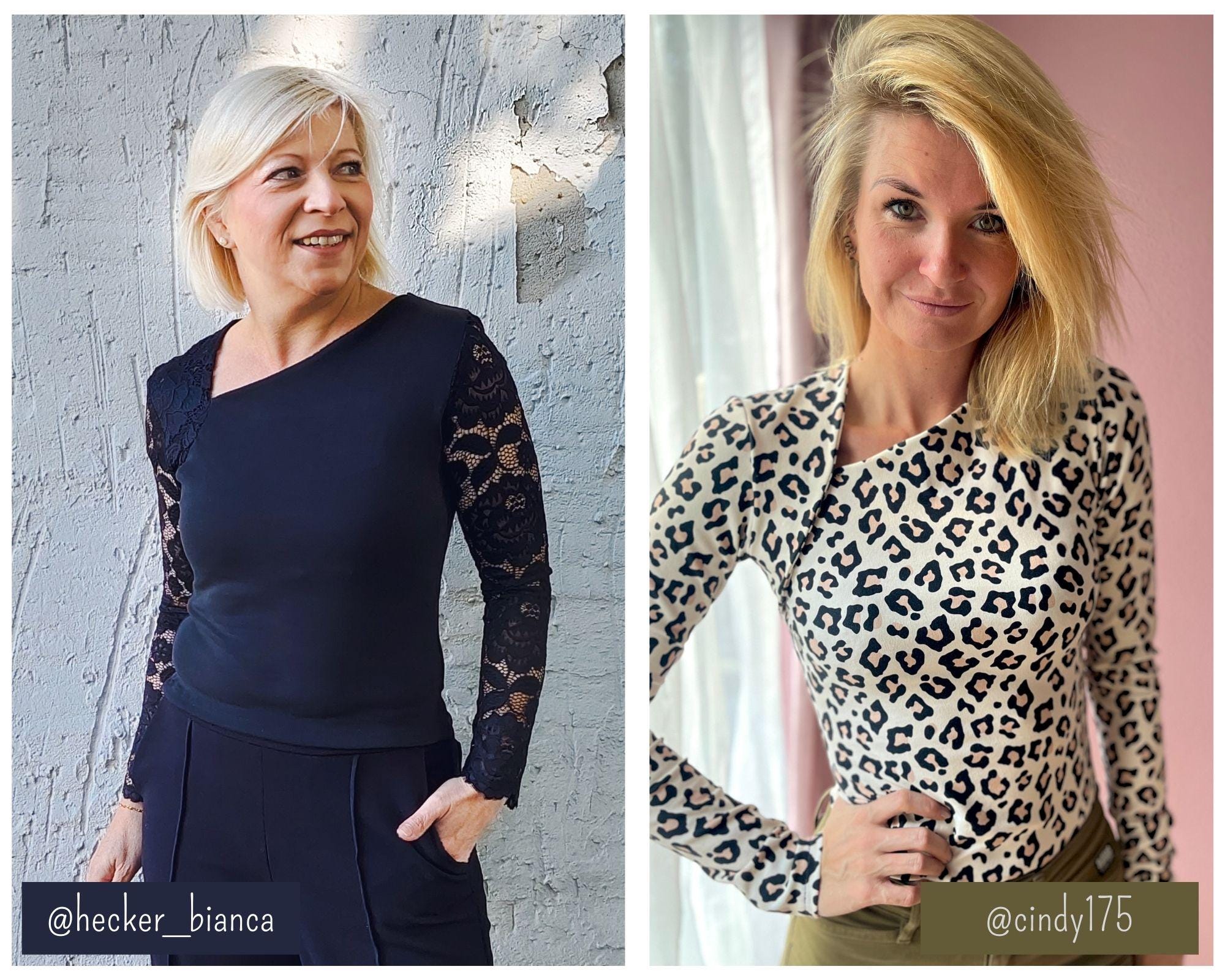 Asymmetric Longsleeve ALEA - PDF Sewing Pattern - Beginner Project ...
