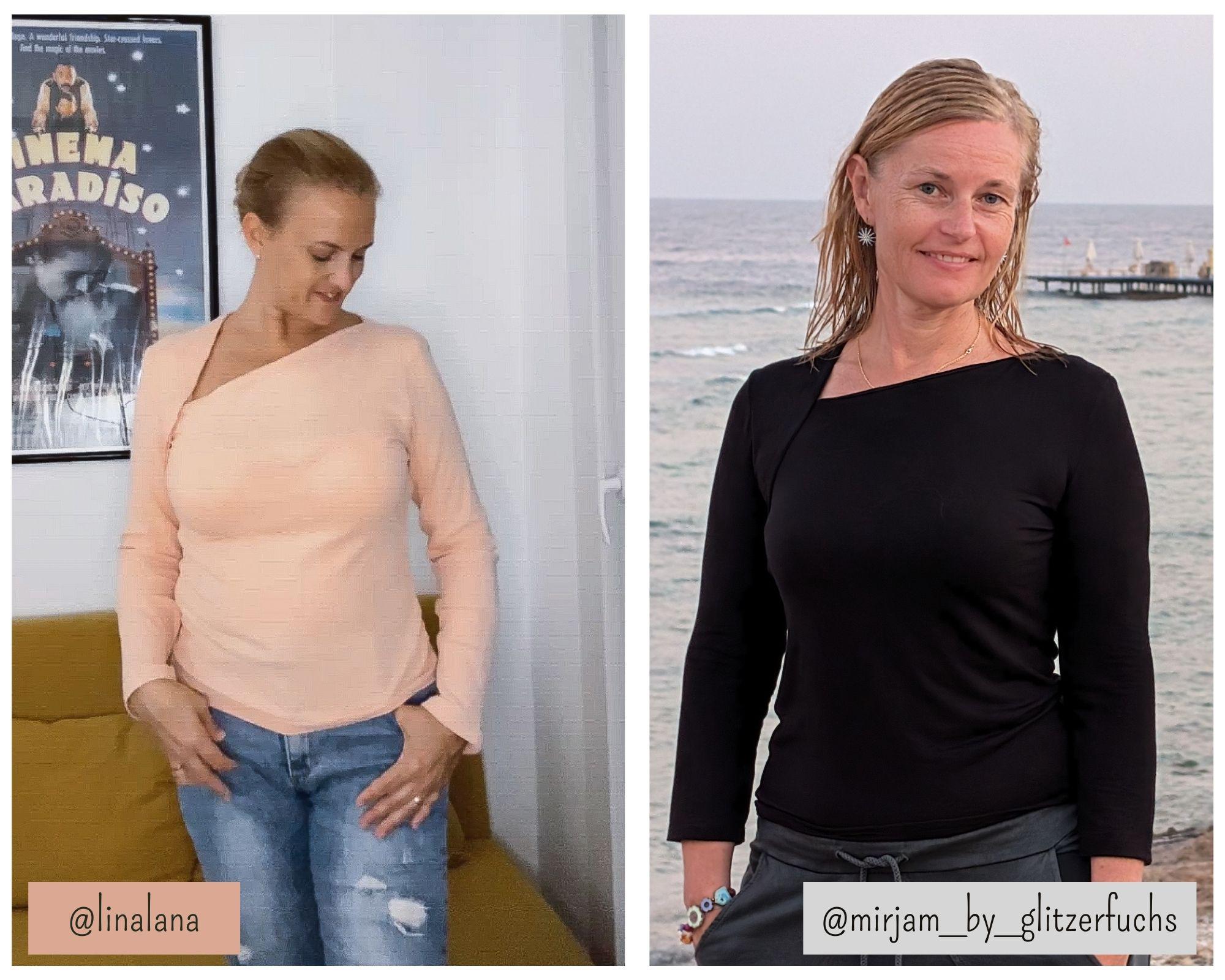 Asymmetric Longsleeve ALEA - PDF Sewing Pattern - Beginner Project ...