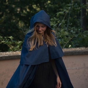 Floor Length Wizardly Hooded Cloak With Two Layers TORA - PDF Sewing ...
