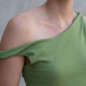 Asymmetric One-shoulder Top With a Twist Sleeveless - JULE- PDF Sewing ...