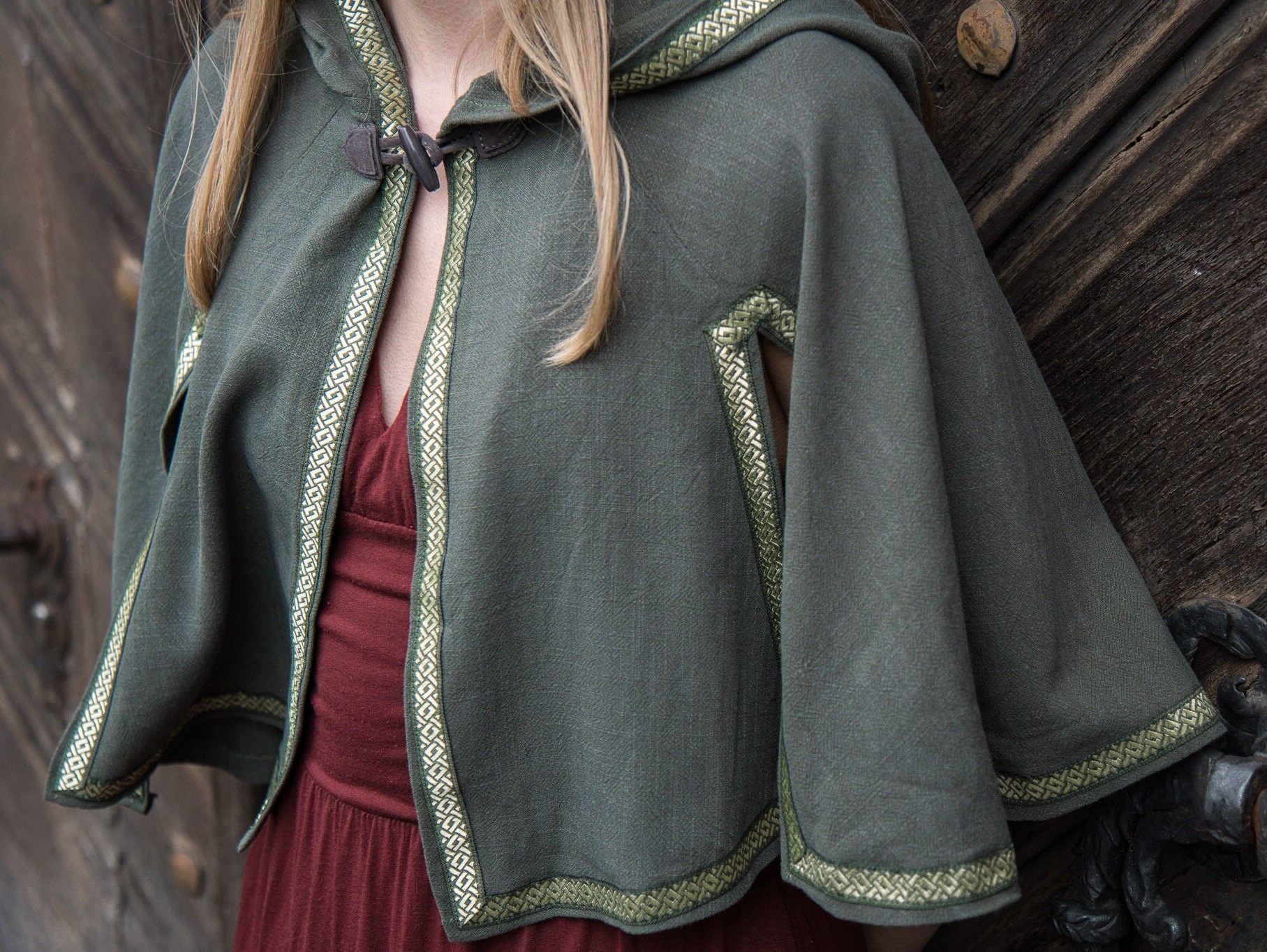 Enchanted Short Hooded Cape With Sleeve Slits PDF Sewing - Etsy