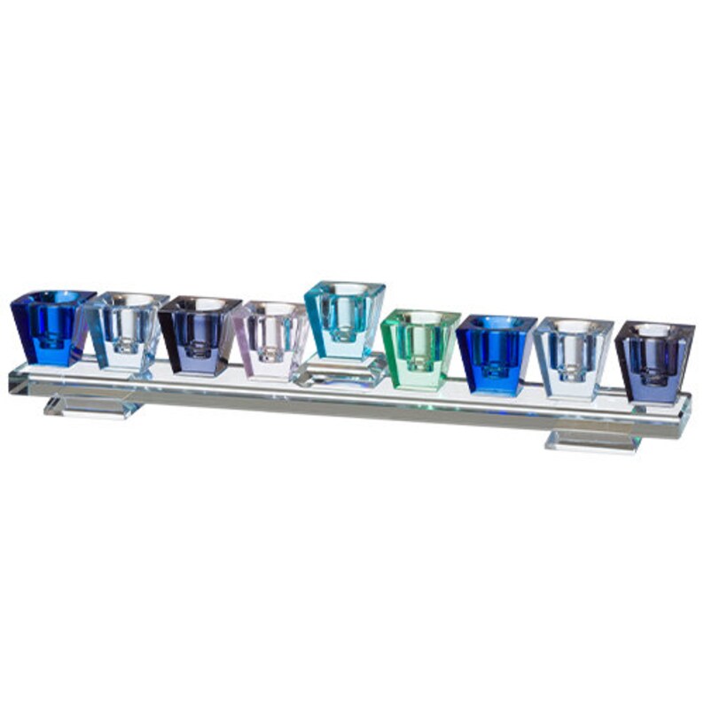 Crystal Menorah for Hanukkah - Etsy