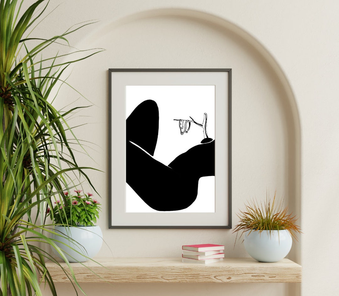 Ceas Salvador Dali liquid Time Minimalist Minimalist Wall Decor, Home ...