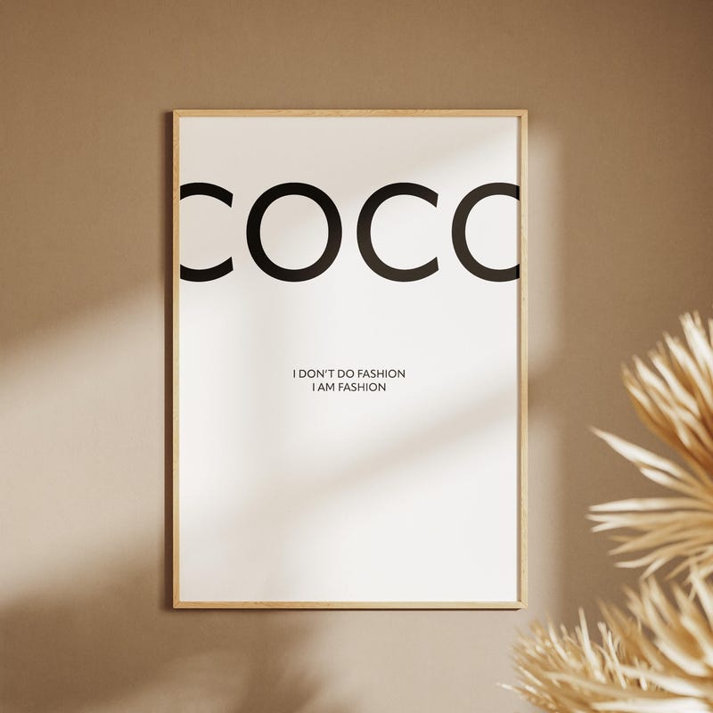 Chanel Poster - Etsy UK