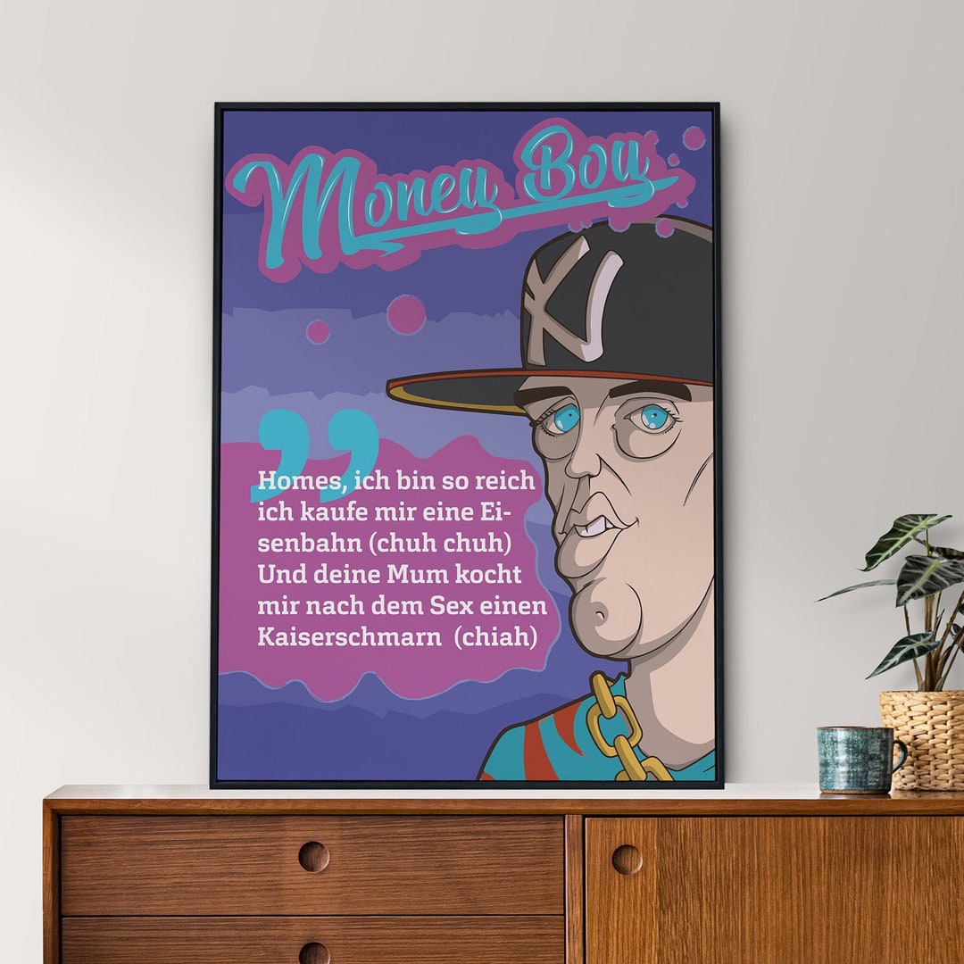 Money Boy Poster With Quote - Etsy