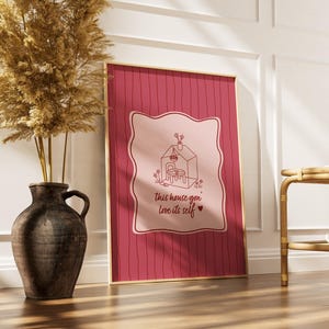 Olivia Dean Poster - This House Gon' Love Itself Poster - Rosa Rot ...