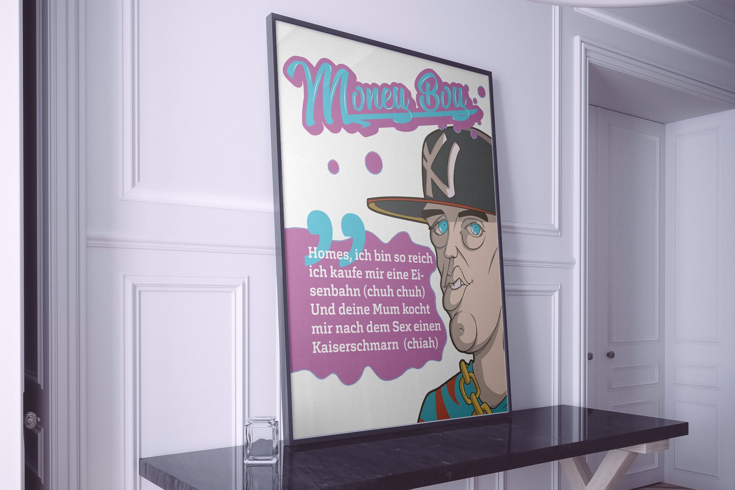 Money Boy Poster With Quote - Etsy