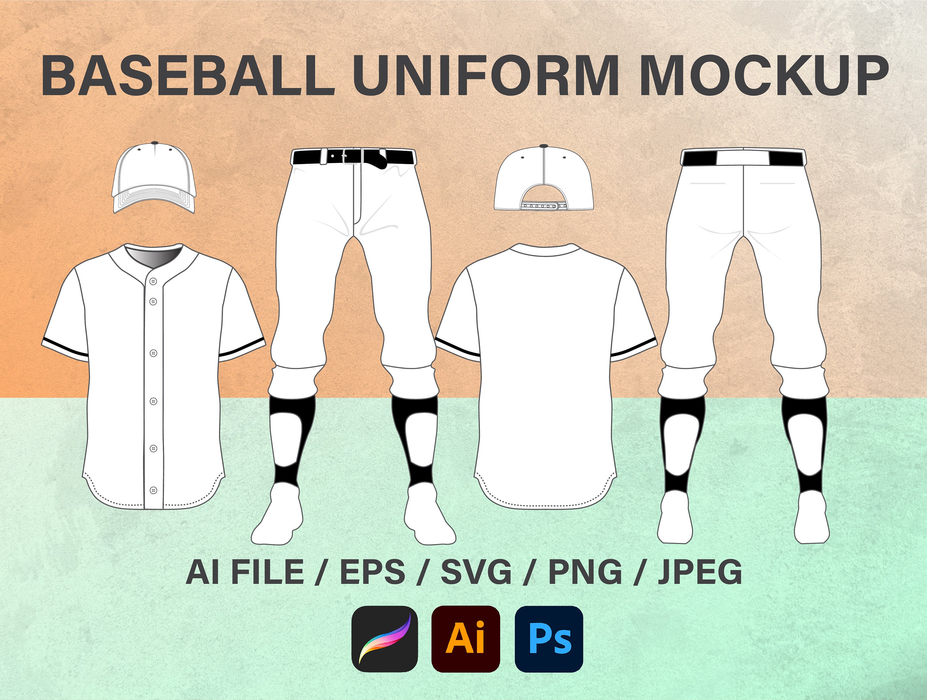 Baseball Uniform Outline