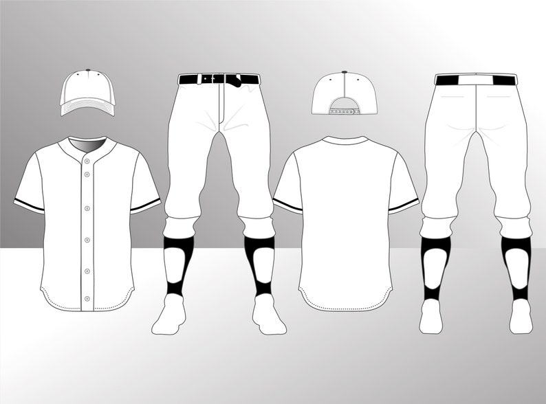 Baseball Jersey, Sport Uniform, Sock Template.baseball Drawing ...