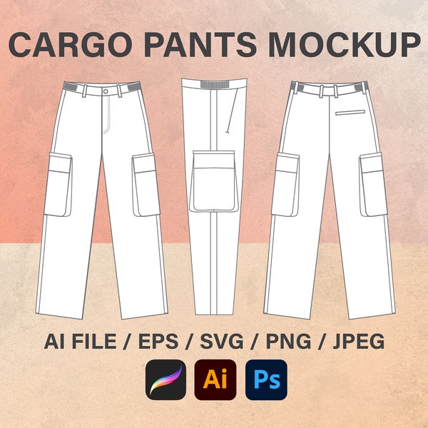 Cargo Pants Mockup - Etsy
