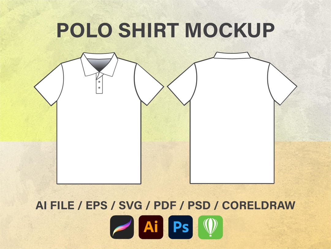 Plantilla De Diseño De Camiseta Polo Ai