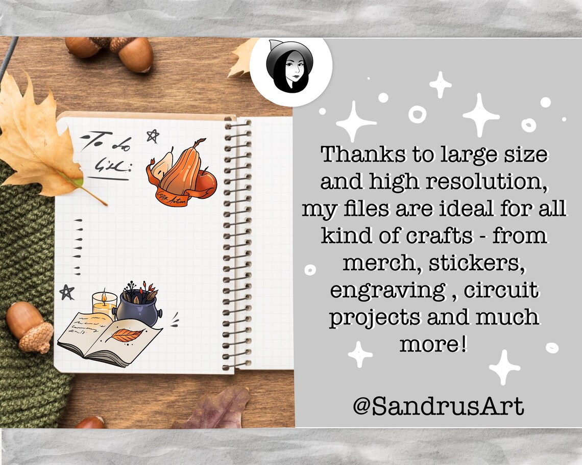 Cozy Autumn Clipart Pack Png Elements With Transparent - Etsy