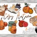 Cozy Autumn Clipart Pack Png Elements With Transparent Background ...