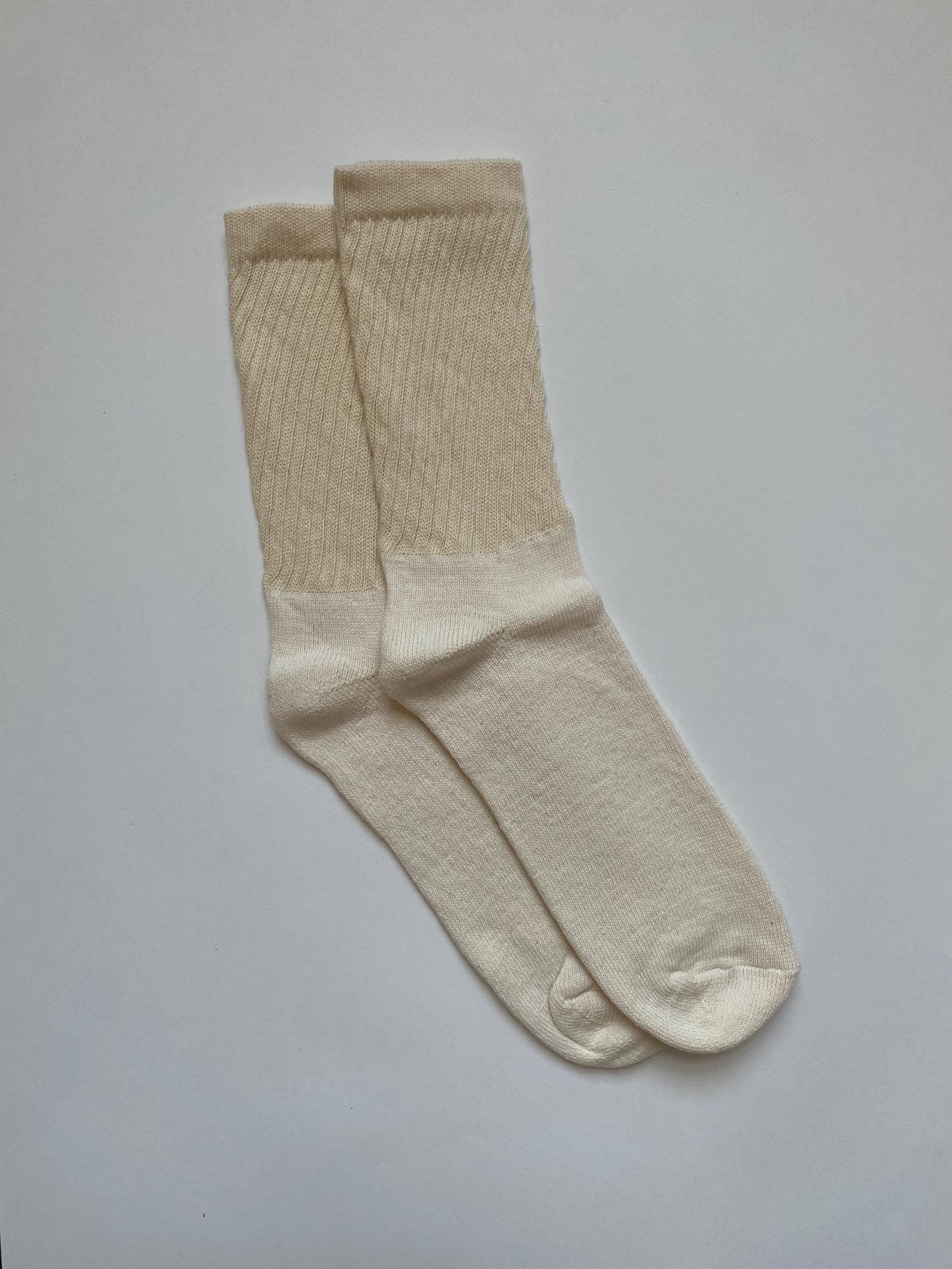 Unbleached Organic Socks 3 Pack Undyed Cotton Made in USA - Etsy