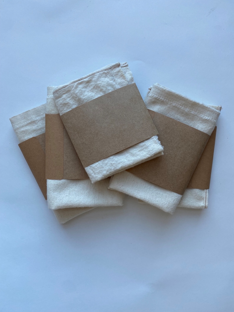 Unbleached Flannel Handkerchiefs 100% Cotton - Etsy