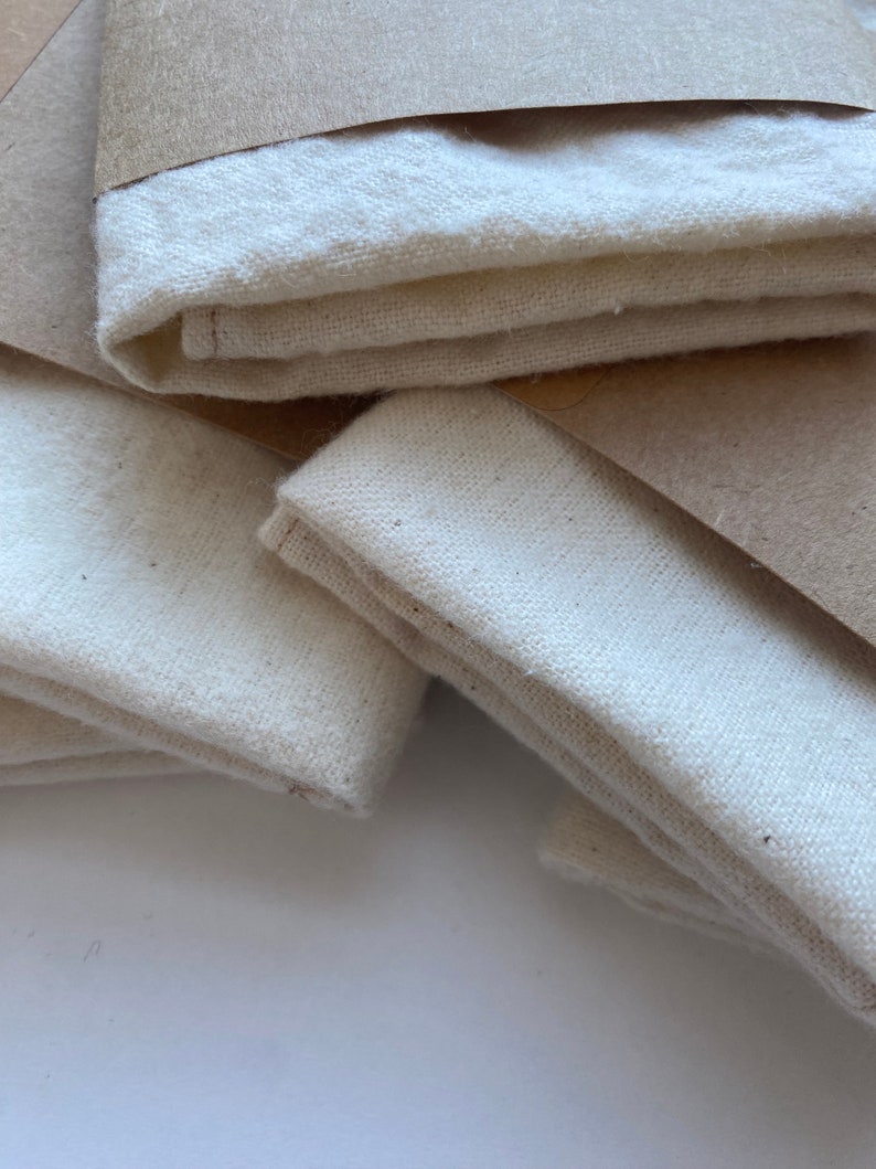 Unbleached Flannel Handkerchiefs 100% Cotton - Etsy