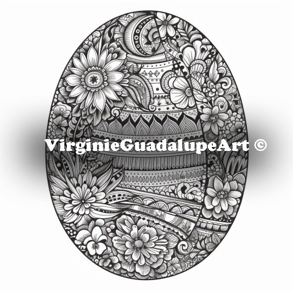 Easter Egg | A Playful Easter Egg Coloring Book for Creative Fun and ...