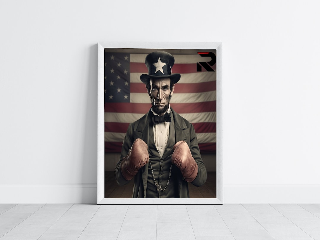 DIGITAL DOWNLOAD Abraham Lincoln Boxing - Etsy