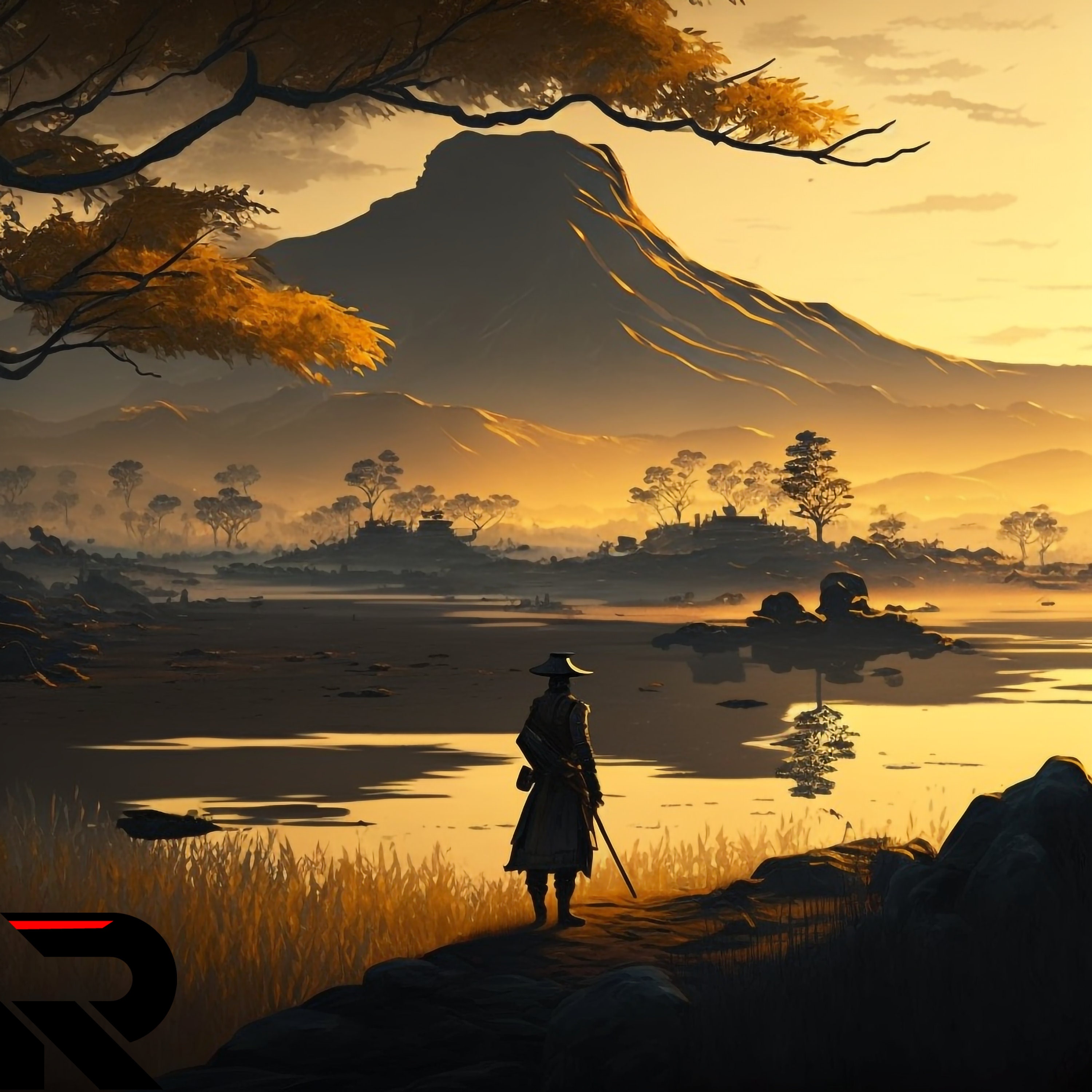 DIGITAL DOWNLOAD Japanese Samurai Landscape Tsushima - Etsy