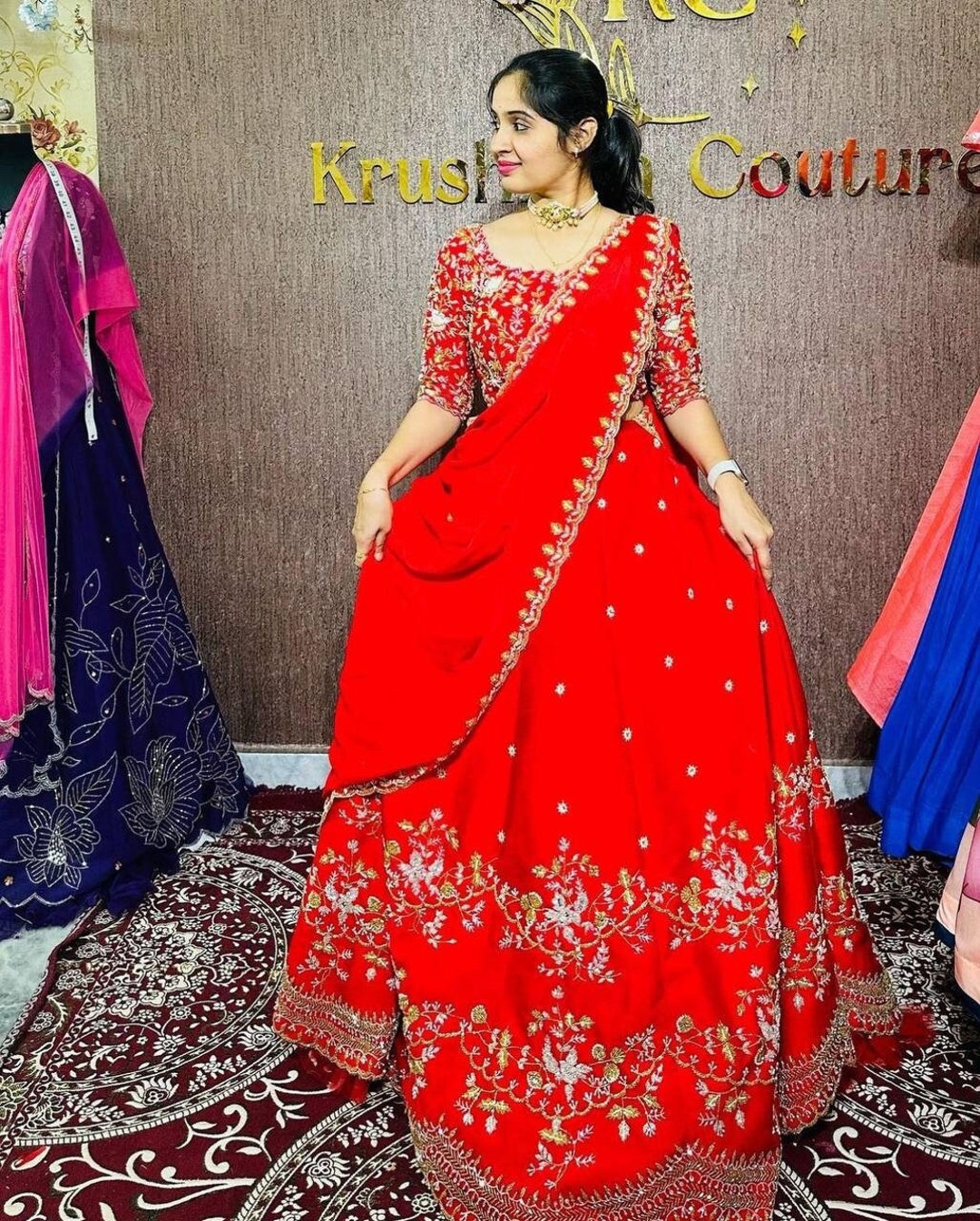 Designer Lehenga Choli for Women Party Wear Bollywood Lengha Sari ...