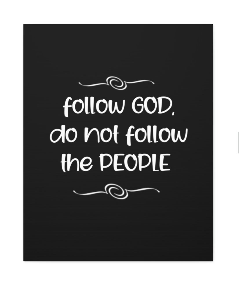 Follow God Print | Christian Bible Verse Wall Art, Faith Scripture ...