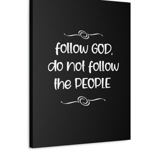 Follow God Print | Christian Bible Verse Wall Art, Faith Scripture ...