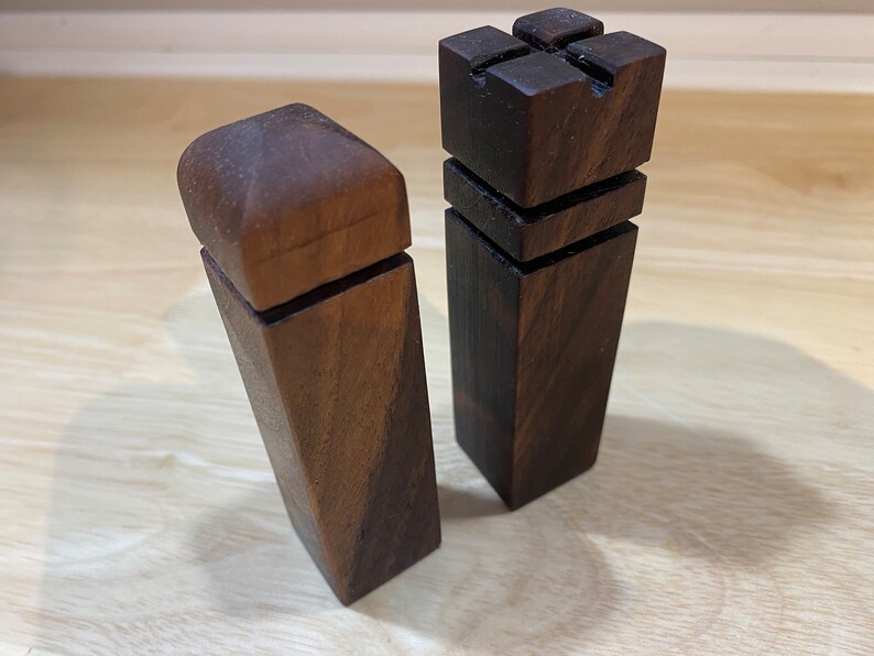 Custom Chess Pieces Black Walnut/spalted Maple - Etsy