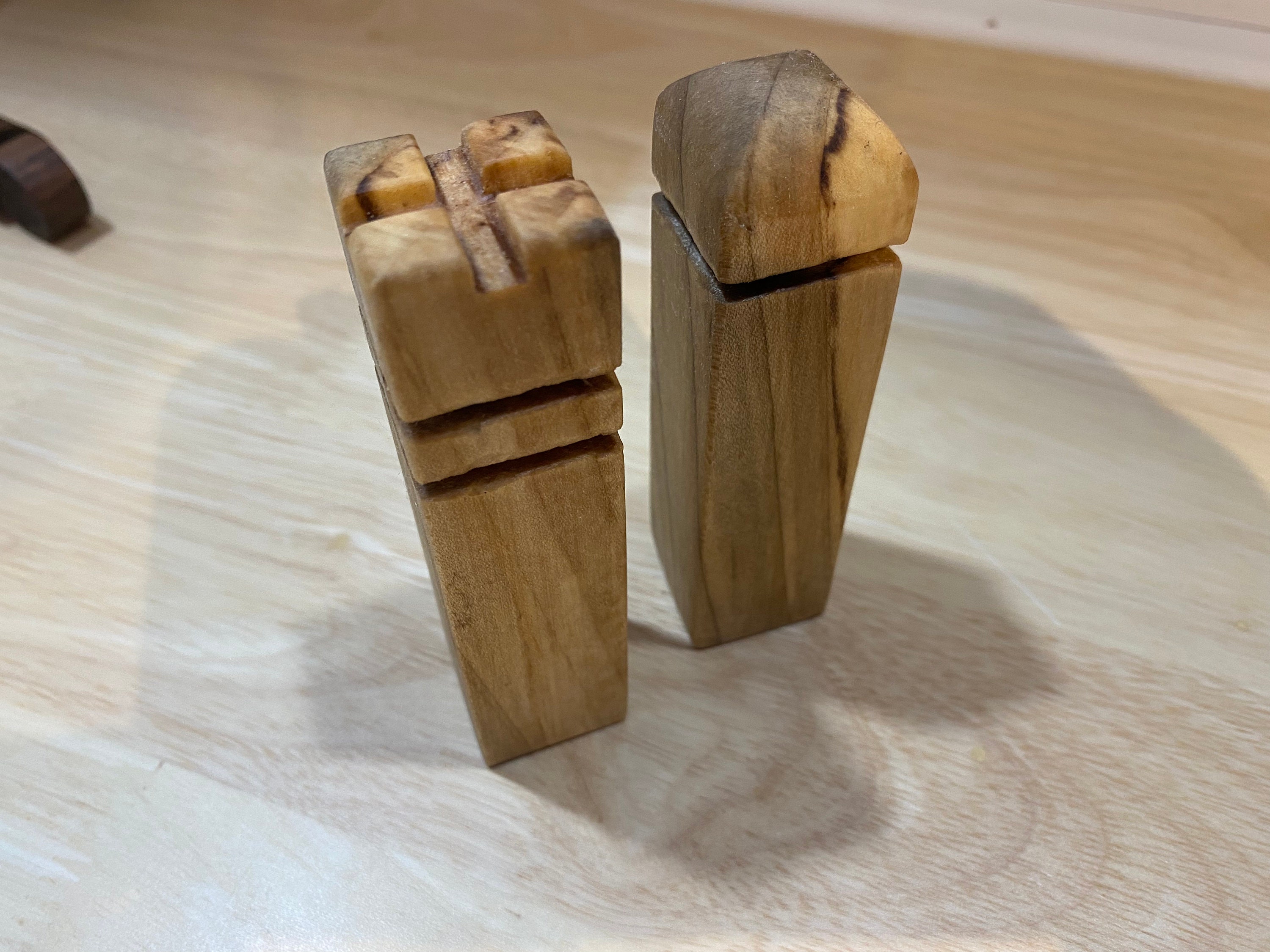 Custom Chess Pieces Black Walnut/spalted Maple - Etsy