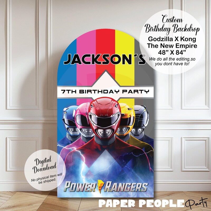 Power Rangers Banner - Etsy