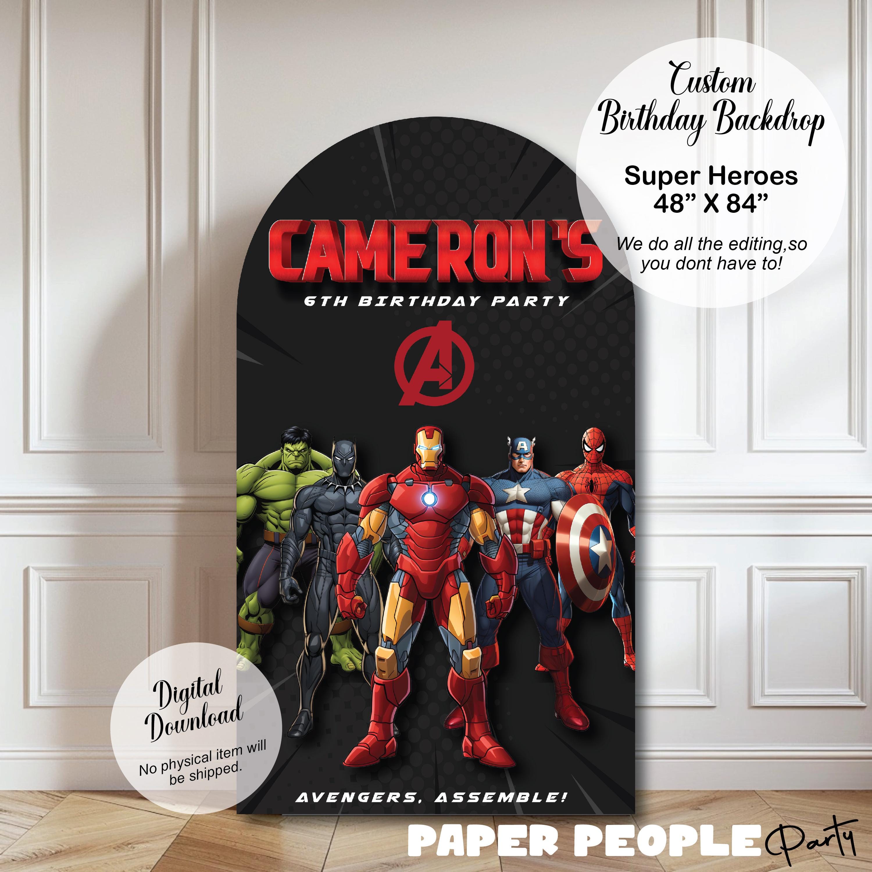 Avengers Birthday Backdrop, Avengers Arch Backdrop, Avengers, Super ...