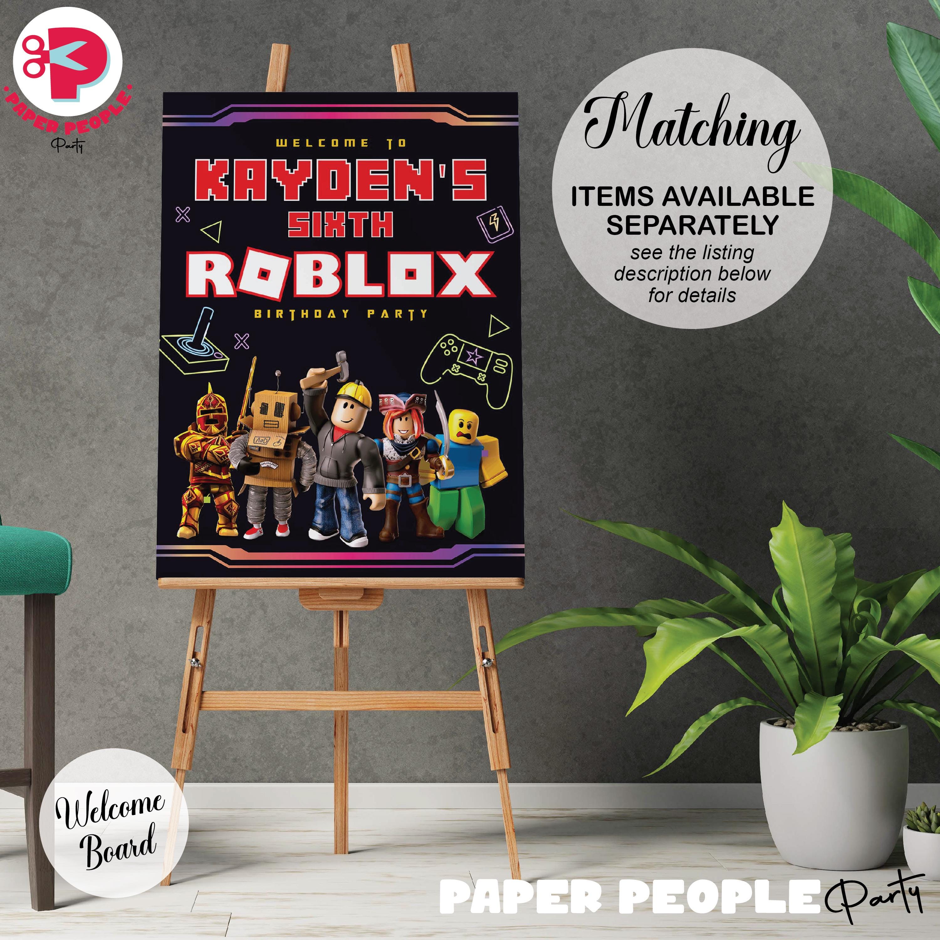 Roblox Backdrop, Roblox Arch Backdrop, Roblox Birthday Backdrop, Custom ...