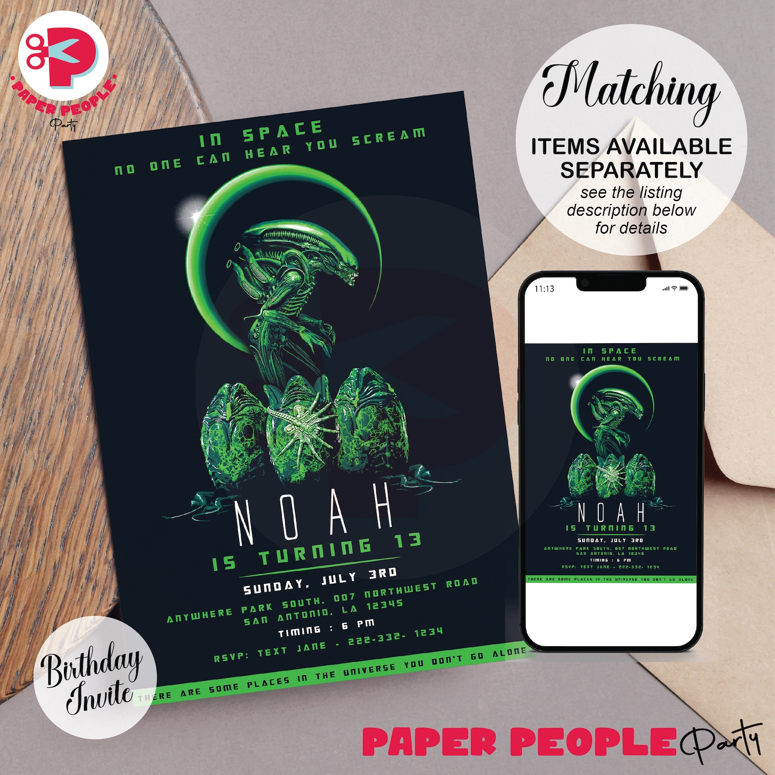 Alien Movie Birthday Welcome Board, Aliens Xenomorph Welcome Sign ...