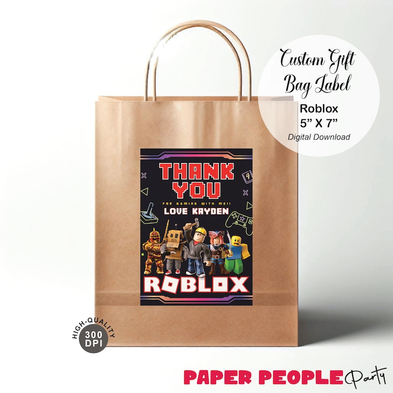 Roblox Party Favors - Etsy