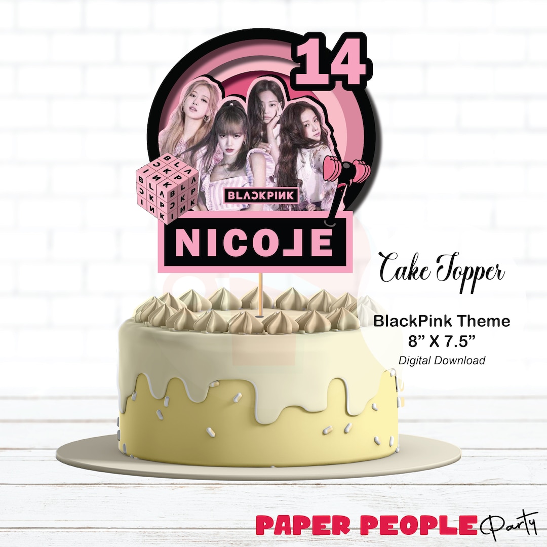 Blackpink Cake Topper, Blackpink Cake Topper, Printable Cake Topper ...