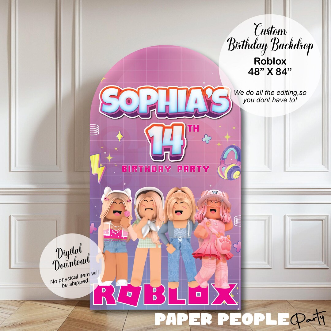 Girl Roblox Backdrop, Roblox Arch Backdrop, Roblox Girl Backdrop ...