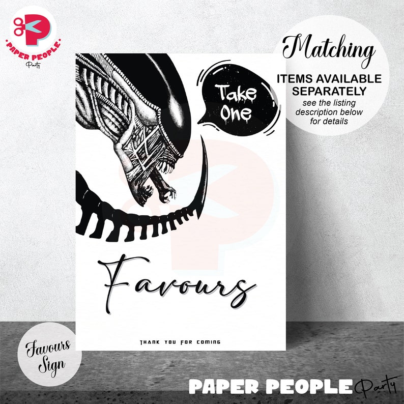 Alien Movie Birthday Invite Aliens Xenomorph Party Invite - Etsy